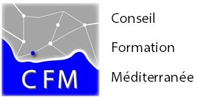 LOGO CFM - Conseil Formation Méditerranée | Industrie, bâtiment, travaux publics et tertiaire